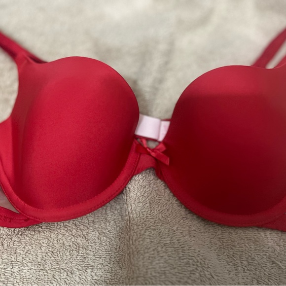 Victoria's Secret | Other | Lined Demi Buste Red Bra | Poshmark